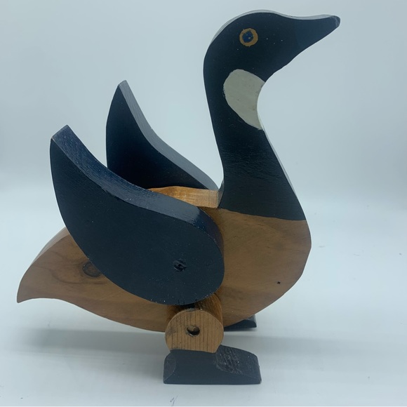 hand made | Accents | Vintage Folk Art Movable Duck Handmade And ...